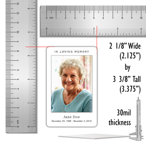 Custom Prayer Card Wallet Size - WeHa Print