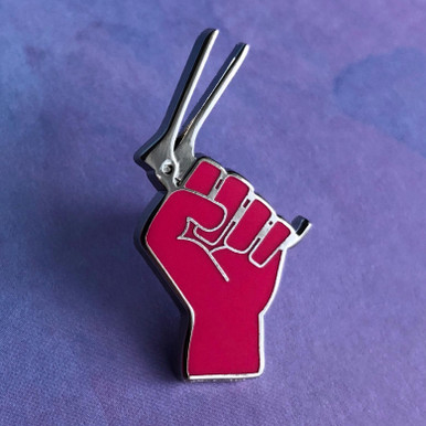 Speculum or Bust Pin - Scrub Pocket