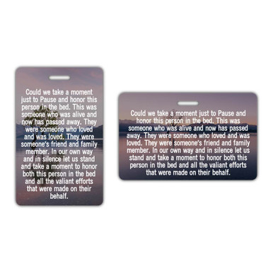 The Pause Badge Card - Scrub Pocket