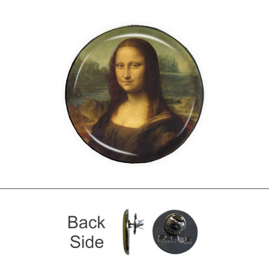 Da Vinci Mona Lisa Pin - Scrub Pocket