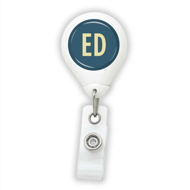 Emergency Department ED Badge Reel - Scrub Pocket