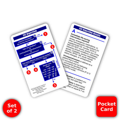 ESI Pocket Cards Set - 2 Cards - Scrub Pocket