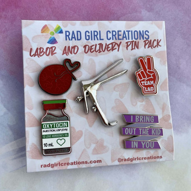 Labor & Delivery Pin Pack - Scrub Pocket