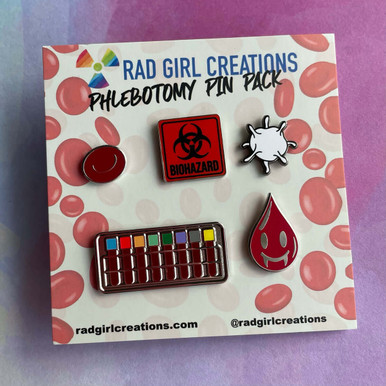 Phlebotomy Pin Pack - Scrub Pocket
