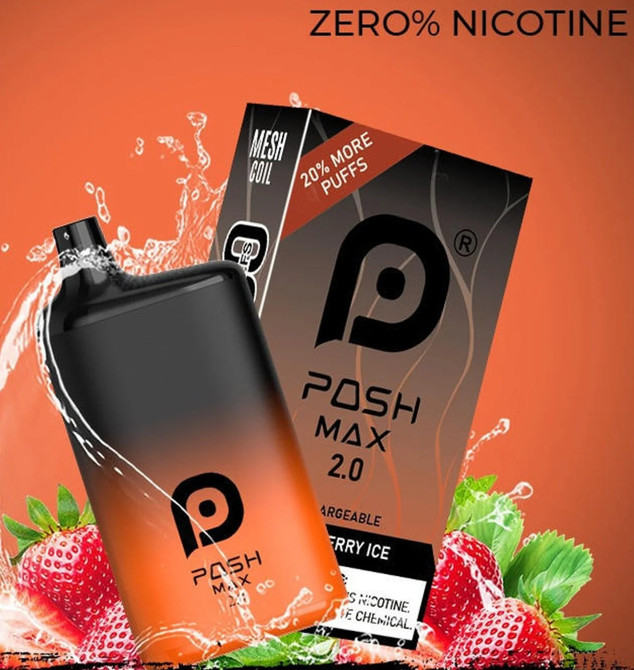 POSH MAX V2.0 (ZERO NICSALT) DISPOSABLE VAPE 5200 PUFFS 14ML Posh ... POSH MAX V2.0 (ZERO NICSALT) DISPOSABLE VAPE 5200 PUFFS 14ML Posh ...