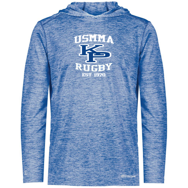 USMMA Kings Point Hooded Performance T-Shirt | Steamroller Rugby