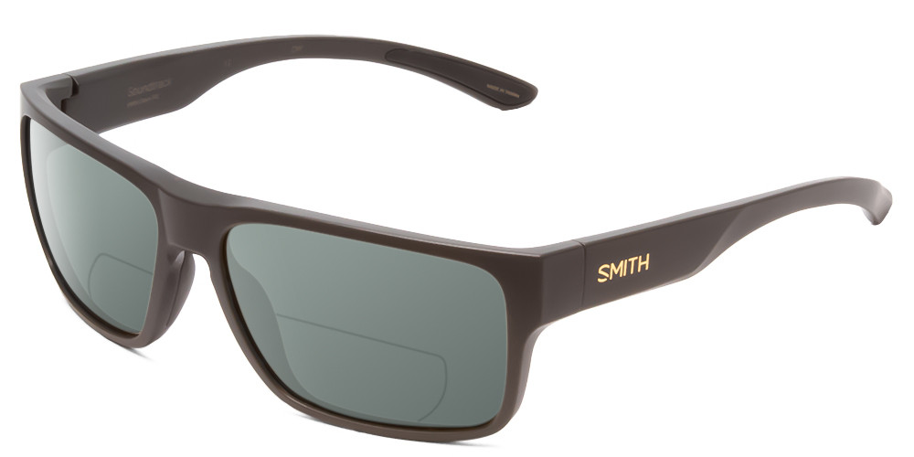 Smith Soundtrack Polarized BI-FOCAL Sunglasses Matte Gravy Grey 61 mm ...