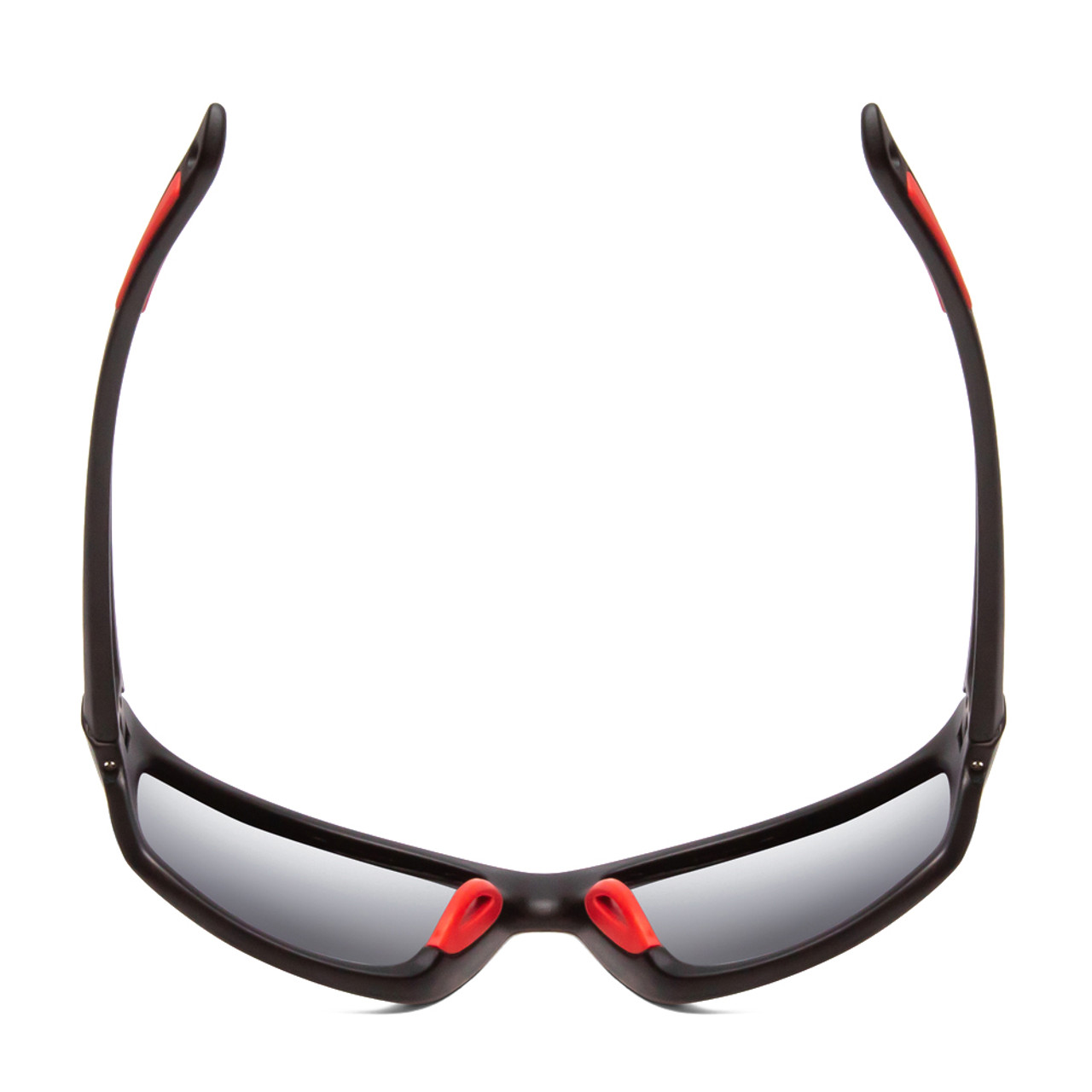 Coyote Fp 04 Mens Wrap Polarized Sunglasses In Matte Black Greyred