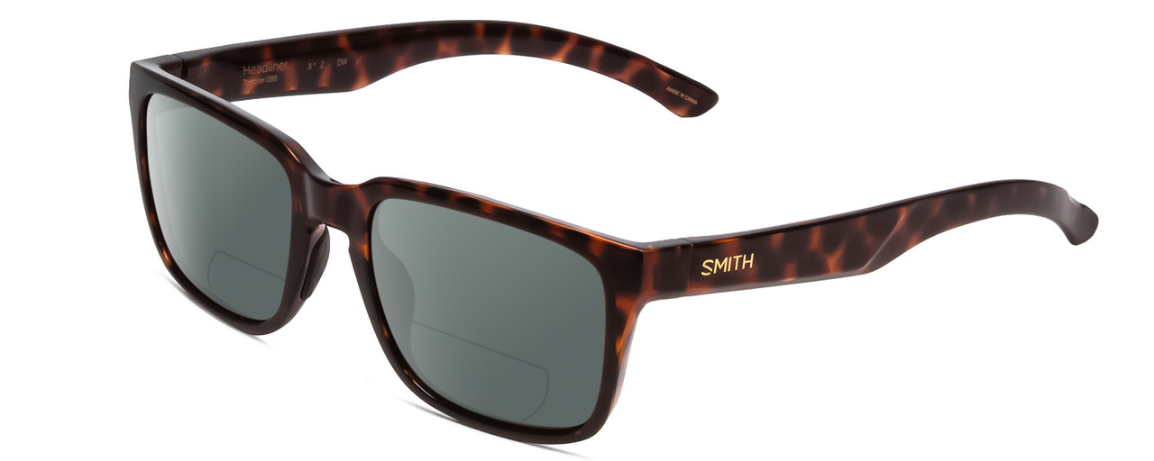 Smith Headliner Square Polarized BI-FOCAL Sunglasses in Tortoise 55mm ...