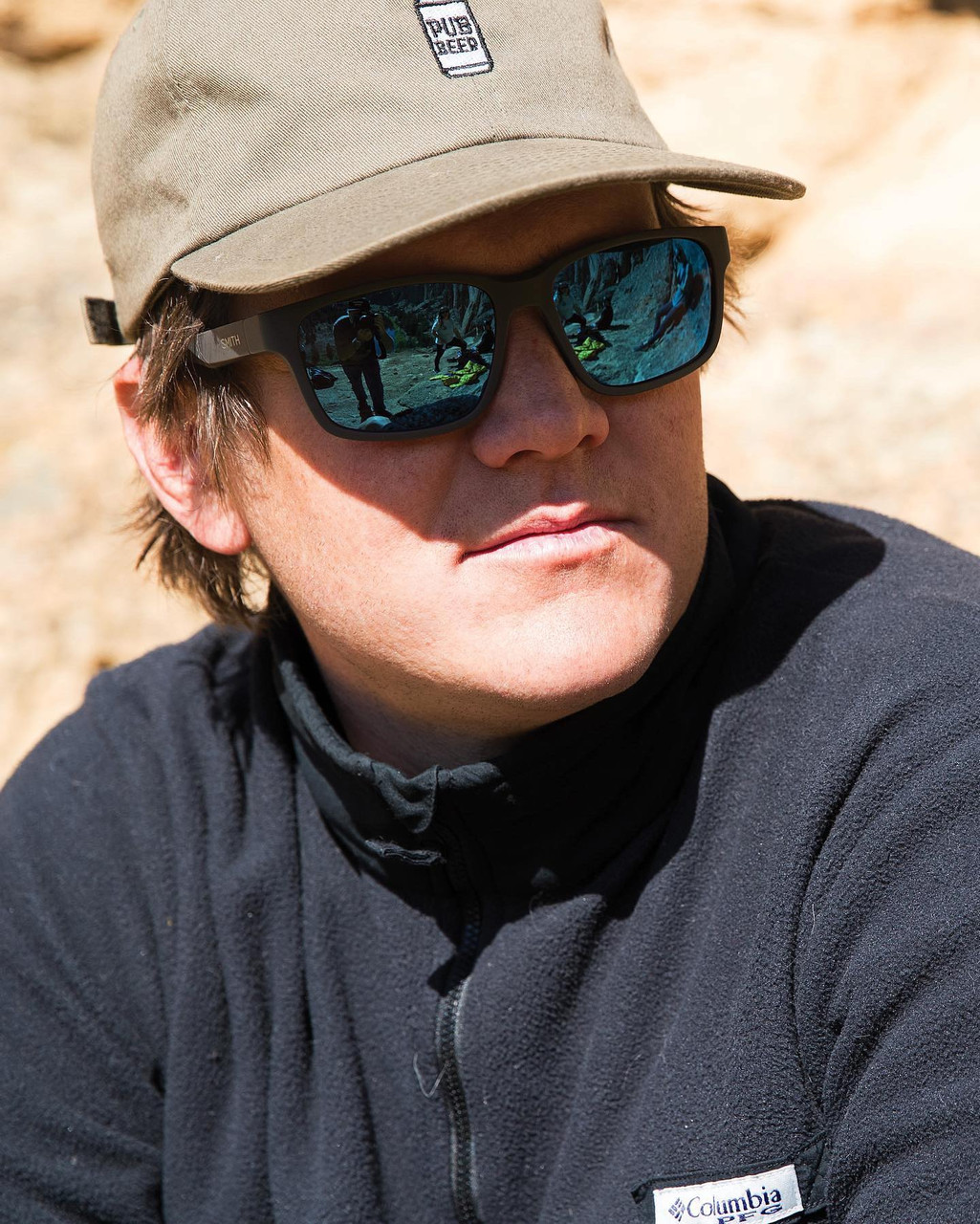 Smith Basecamp Unisex Sunglasses In Tortoise Goldchromapop Polarized