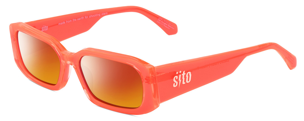 SITO SHADES ELECTRO VISION Unisex Polarized Sunglasses in Neon Peach ...