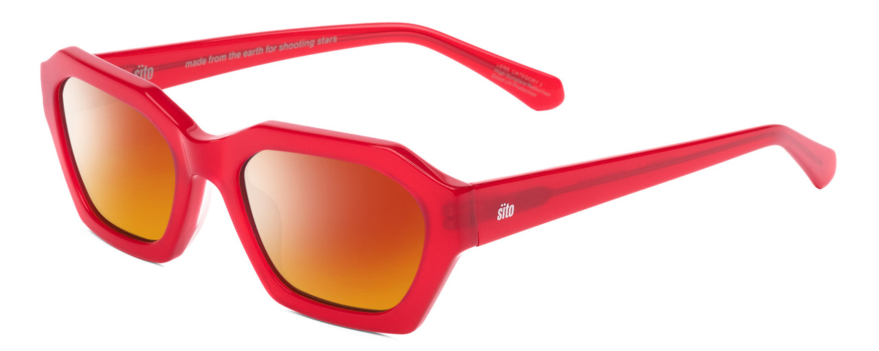 SITO SHADES KINETIC Unisex Square Polarized Sunglasses in Sorbet Lime ...