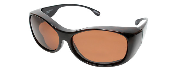 Dioptics 2C155T Unisex Oval Fitover Polarized Sunglasses in Tortoise ...
