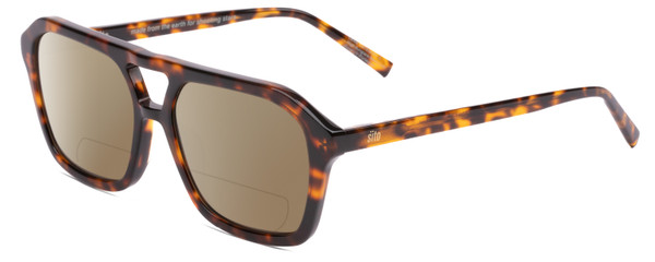 Sito Shades The Void Pilot Polarized Bifocal Sunglasses In Honey
