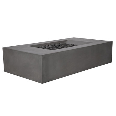 Moderne Glass Fiber Reinforced Concrete (GFRC) 58 x 32 in. Fire Pit ...