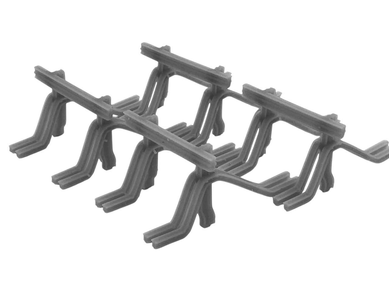 OO/HO Gauge Railway Buffer Stops (x4) – Resin, Unpainted