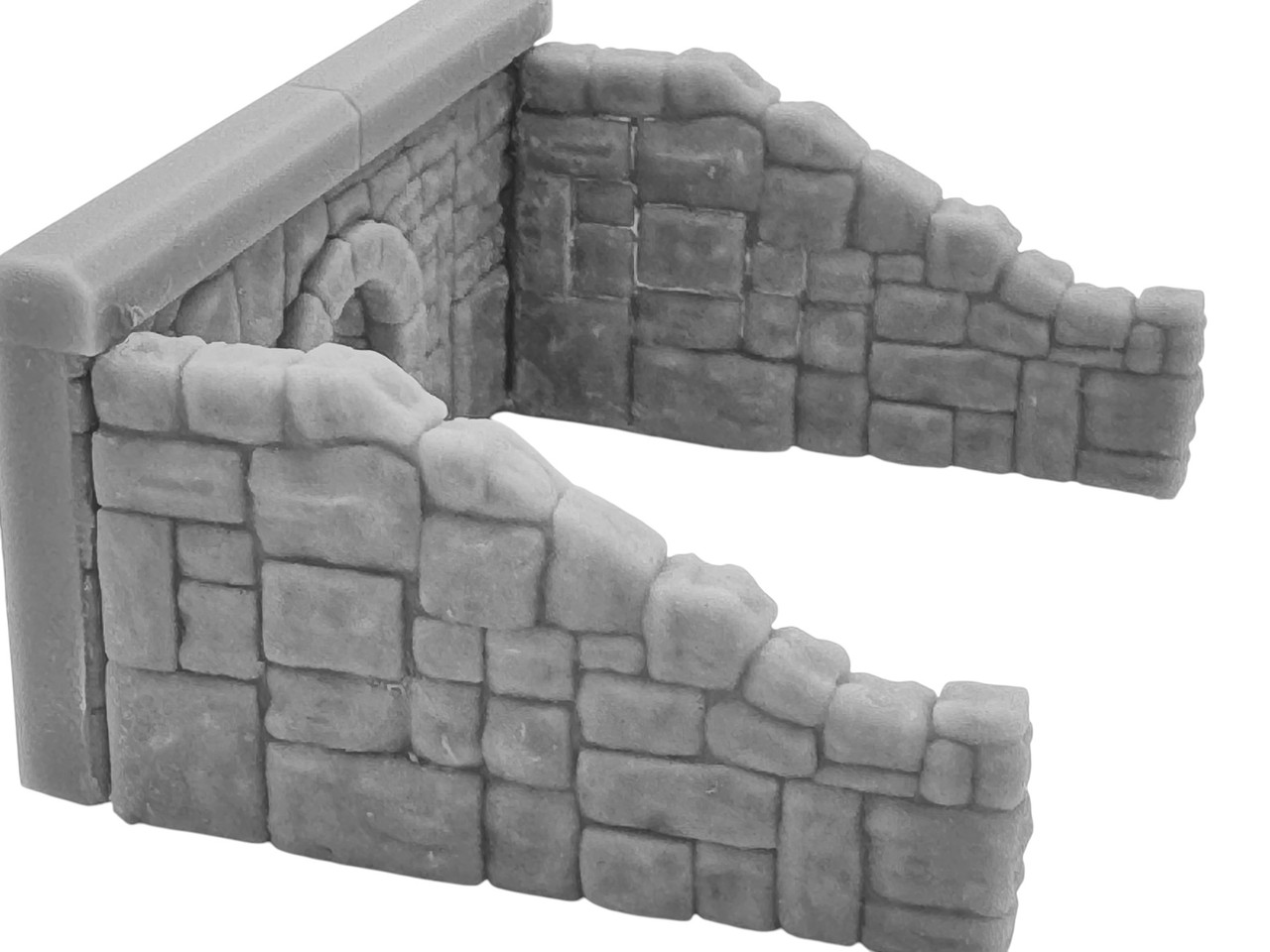 OO / HO Gauge Stone Culvert – Resin Railway Model, Unpainted (70×58×35mm)
