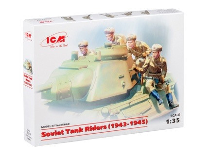 ICM 1/35 Soviet Tank Riders (1943-1945) 4 Figures 35640