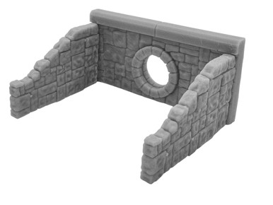 OO / HO Gauge Stone Culvert – Resin Railway Model, Unpainted (70×58×35mm)