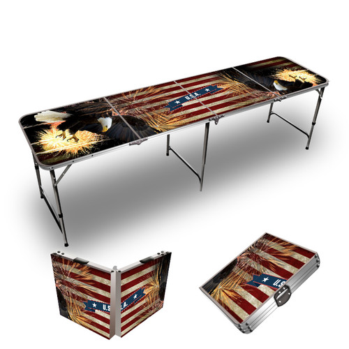 bald, eagle, tailgate, tables, tailgating