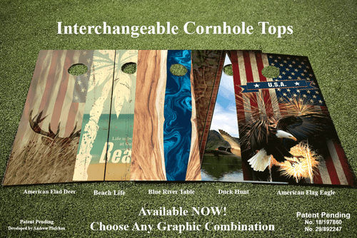 Interchangeable Cornhole Tops
