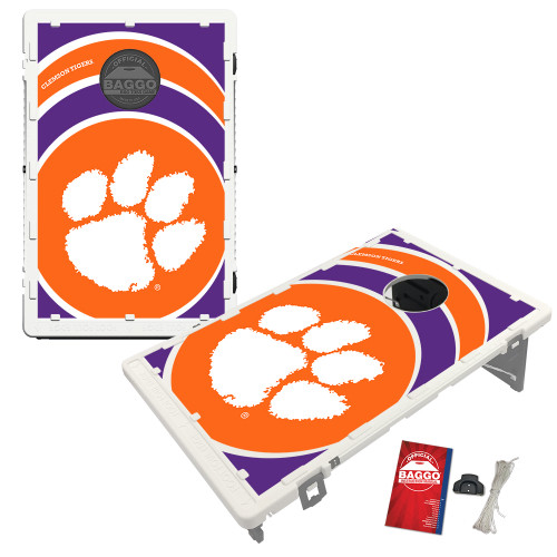 Clemson Tigers Vortex Baggo Portable 2x3 Bean Bag Toss Game