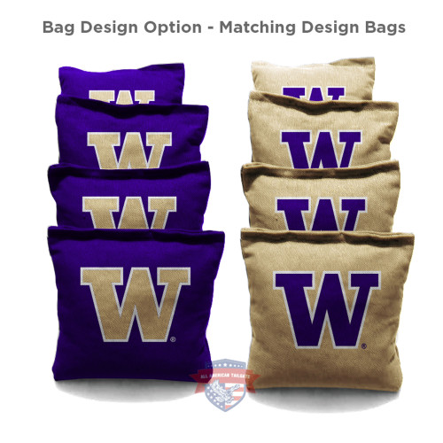 University Of Washington "W" Cornhole Bags