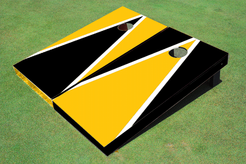 Yellow and Black alternating triangle set