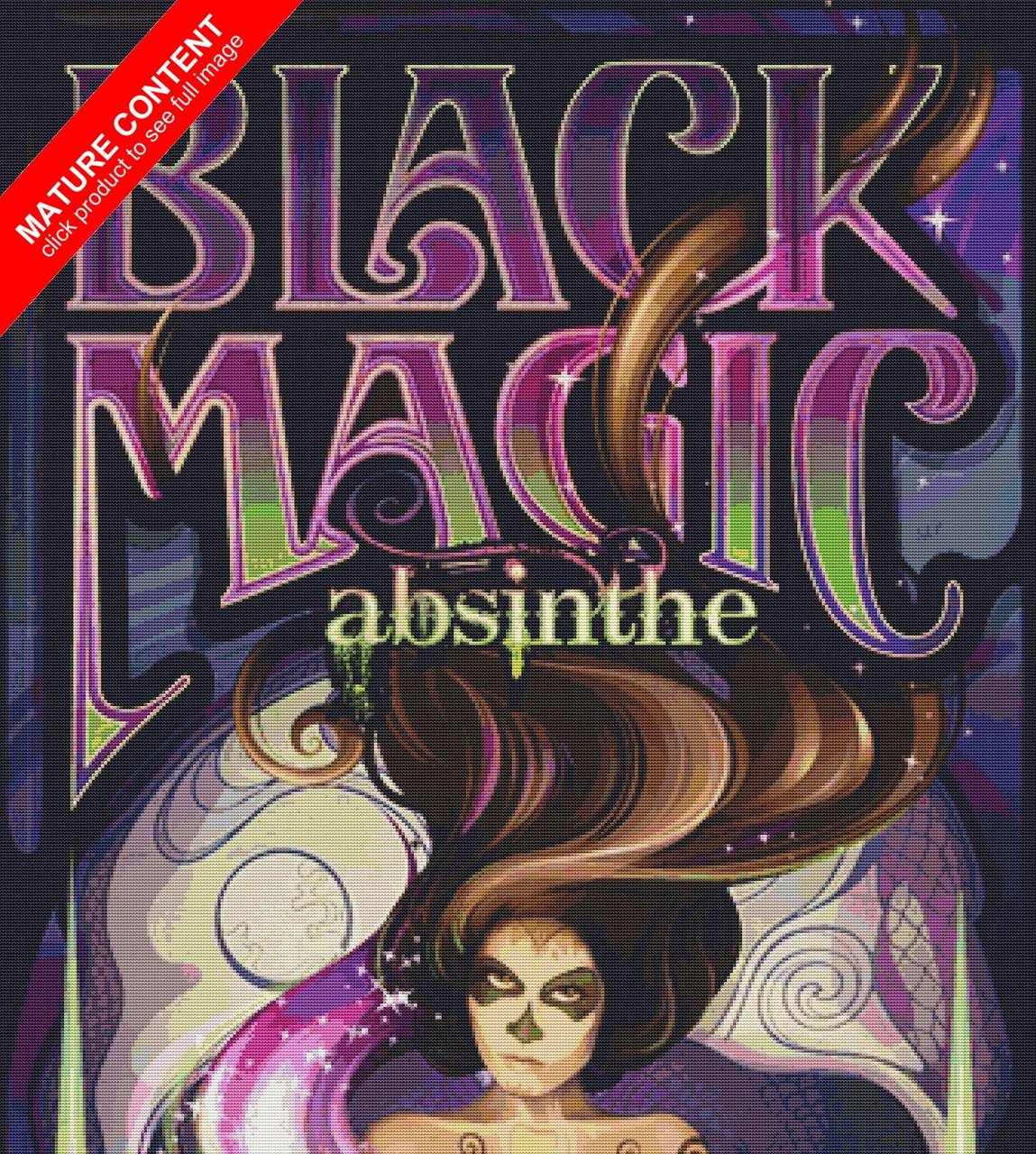 Black Magic Dark cross stitch pattern | Unconventional X Stitch