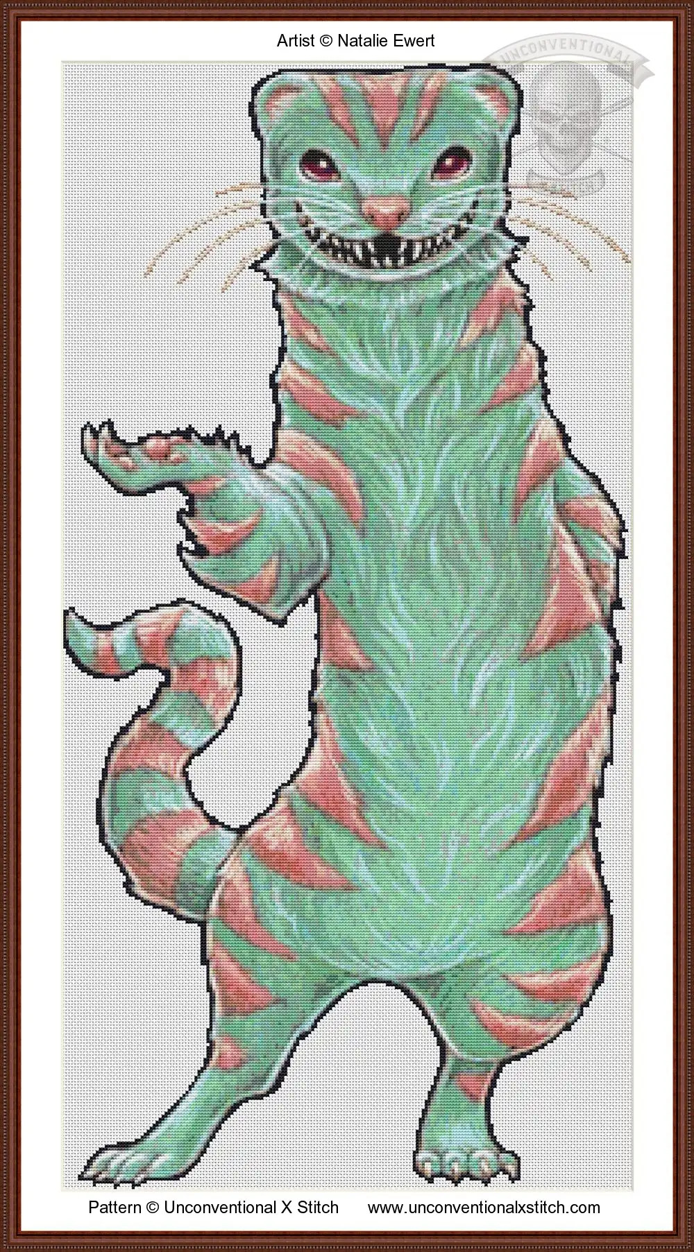 Ferret lollipop cross stitch pattern | Unconventional X Stitch