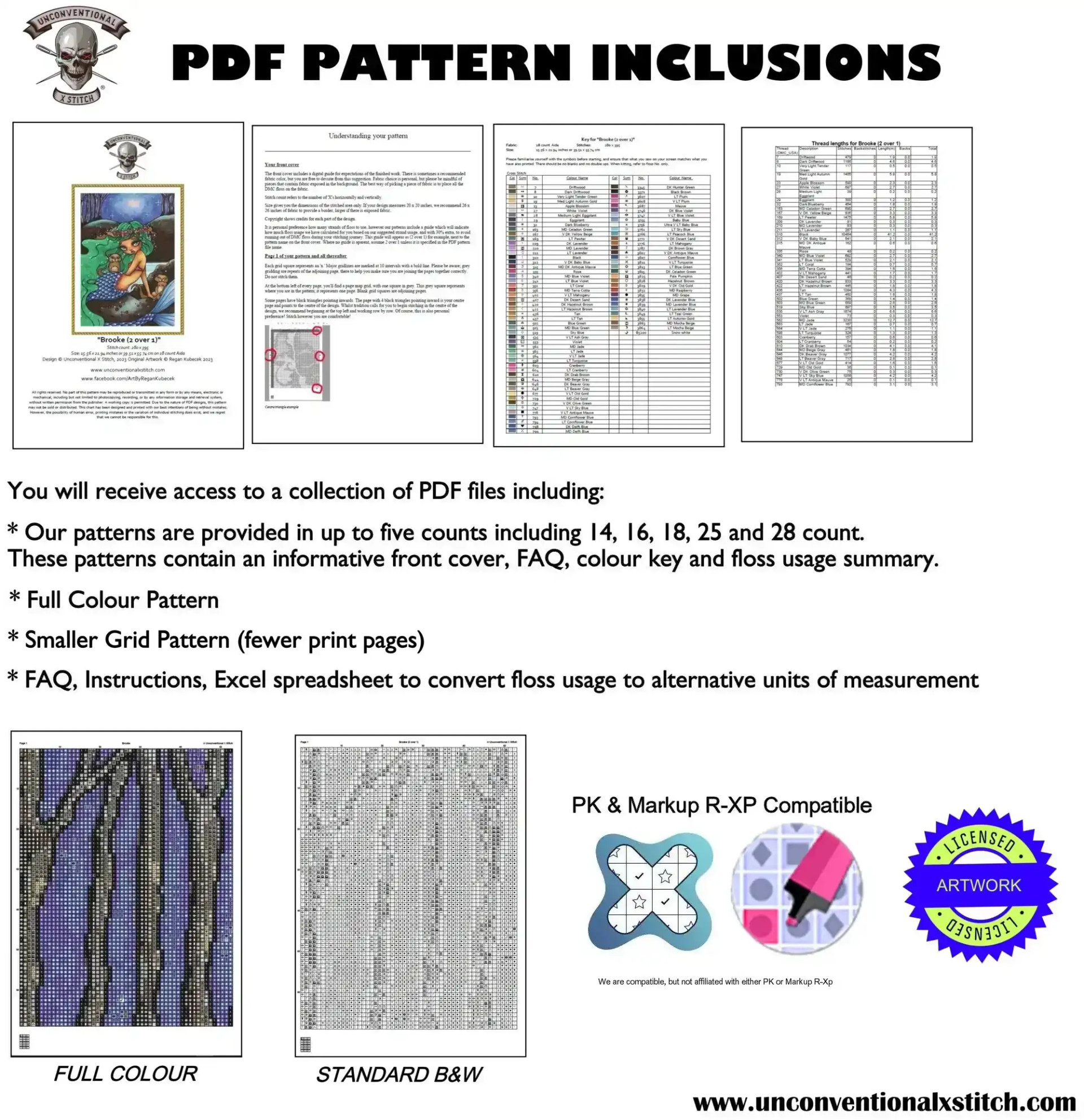 In Death cross stitch pattern | Unconventional X Stitch