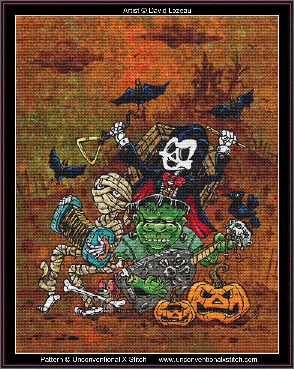 Monsters of Rock cross stitch pattern | Unconventional X Stitch