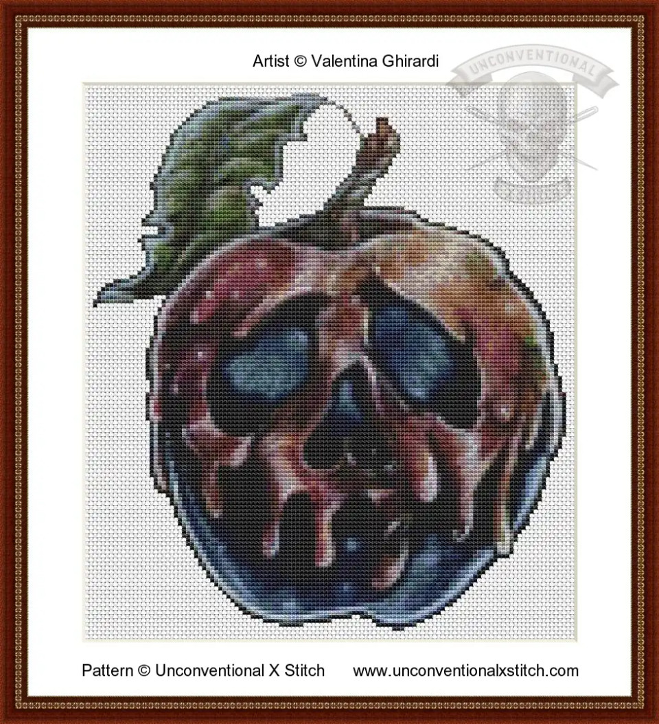 Poison Apple cross stitch pattern | Unconventional X Stitch
