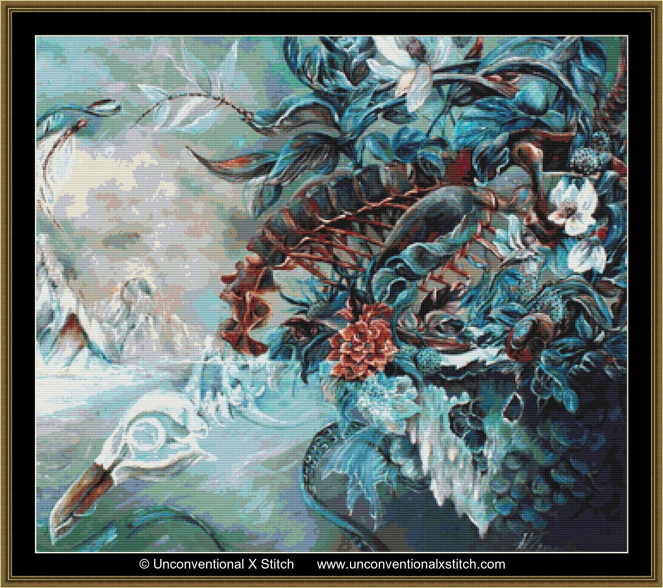 Gaia v2 cross stitch pattern | Unconventional X Stitch
