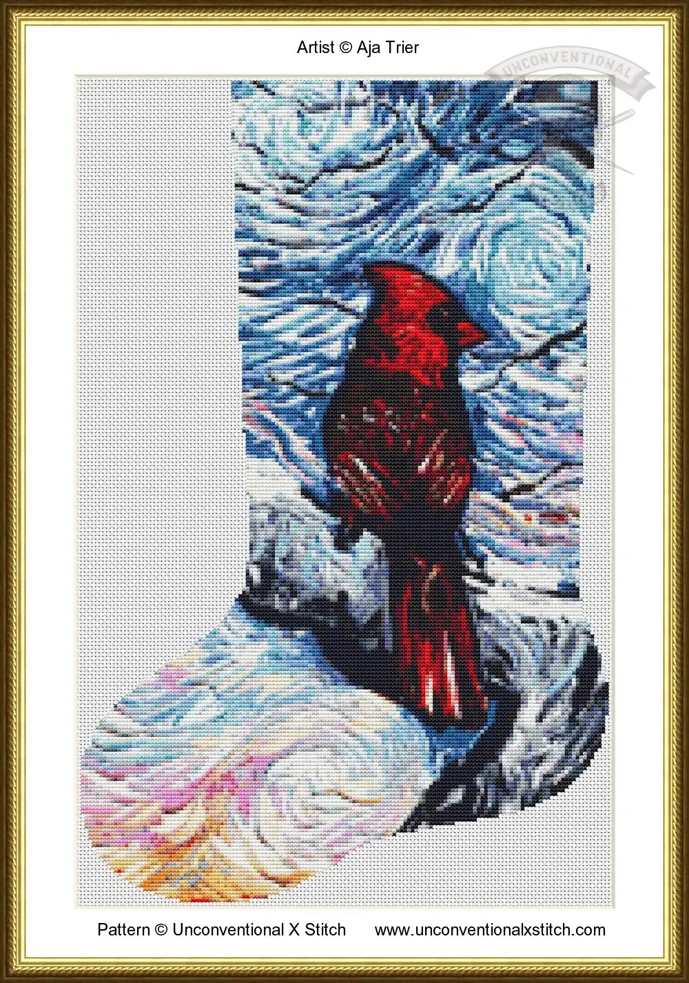 Cardinal CHRISTMAS STOCKING EDITION cross stitch pattern ...