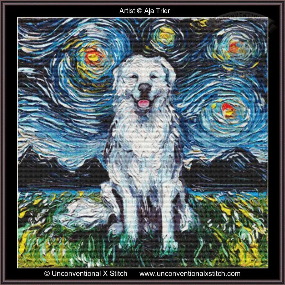 Great Pyrenees cross stitch pattern | Unconventional X Stitch