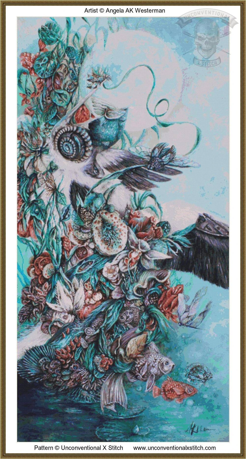 A Fortunate Entanglement cross stitch pattern | Unconventional X Stitch