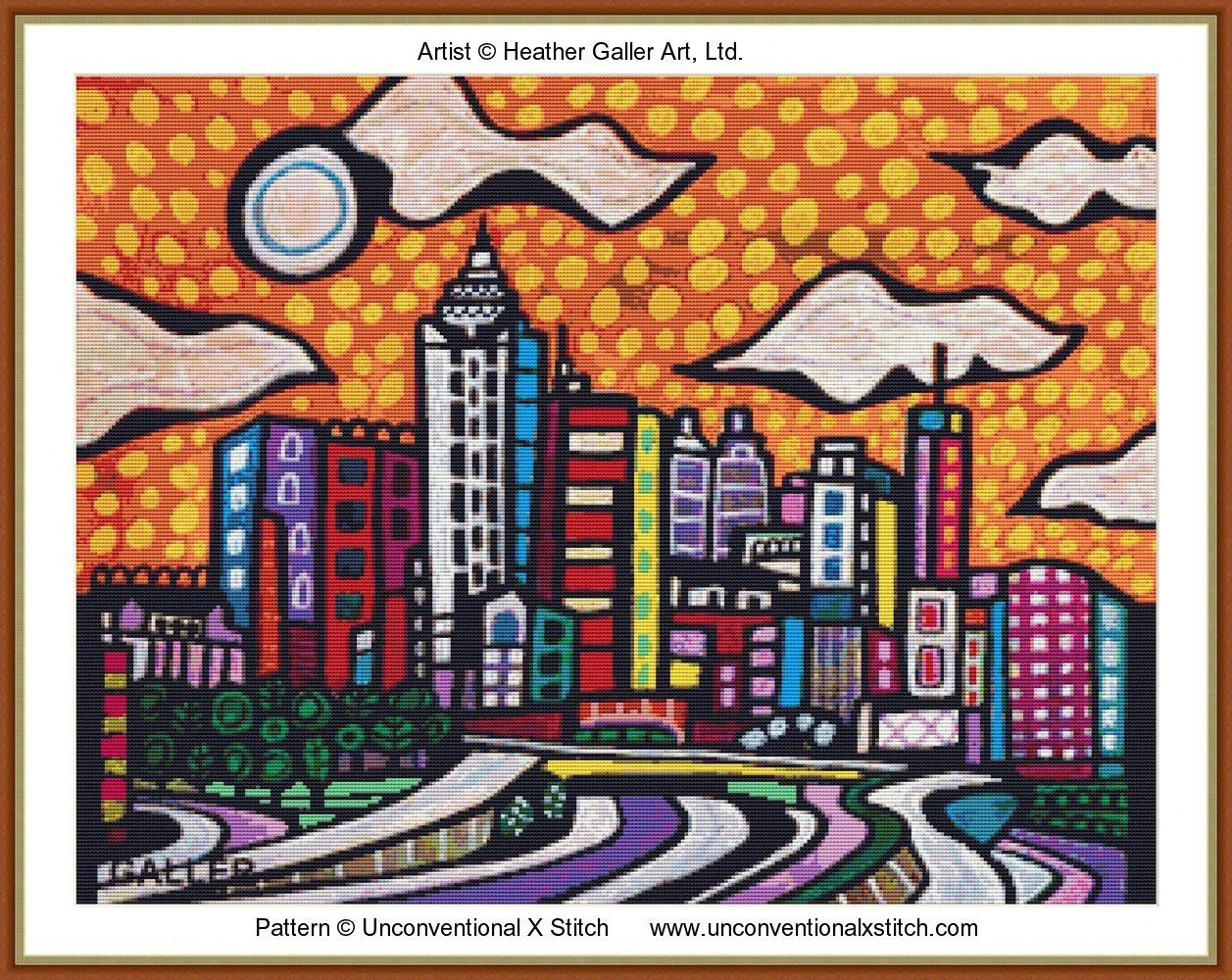 Atlanta cross stitch pattern | Unconventional X Stitch