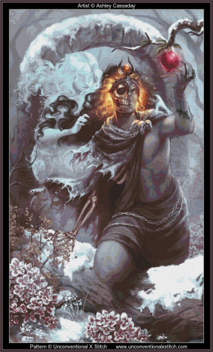 Hades cross stitch pattern | Unconventional X Stitch