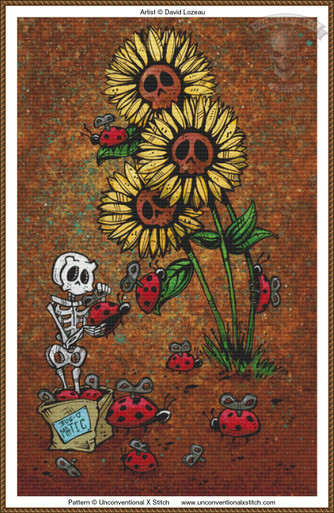 Bug o Matic cross stitch pattern | Unconventional X Stitch