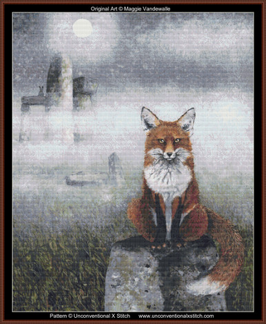 Sanguine cross stitch pattern | Unconventional X Stitch