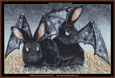 The Twins cross stitch pattern | Unconventional X Stitch
