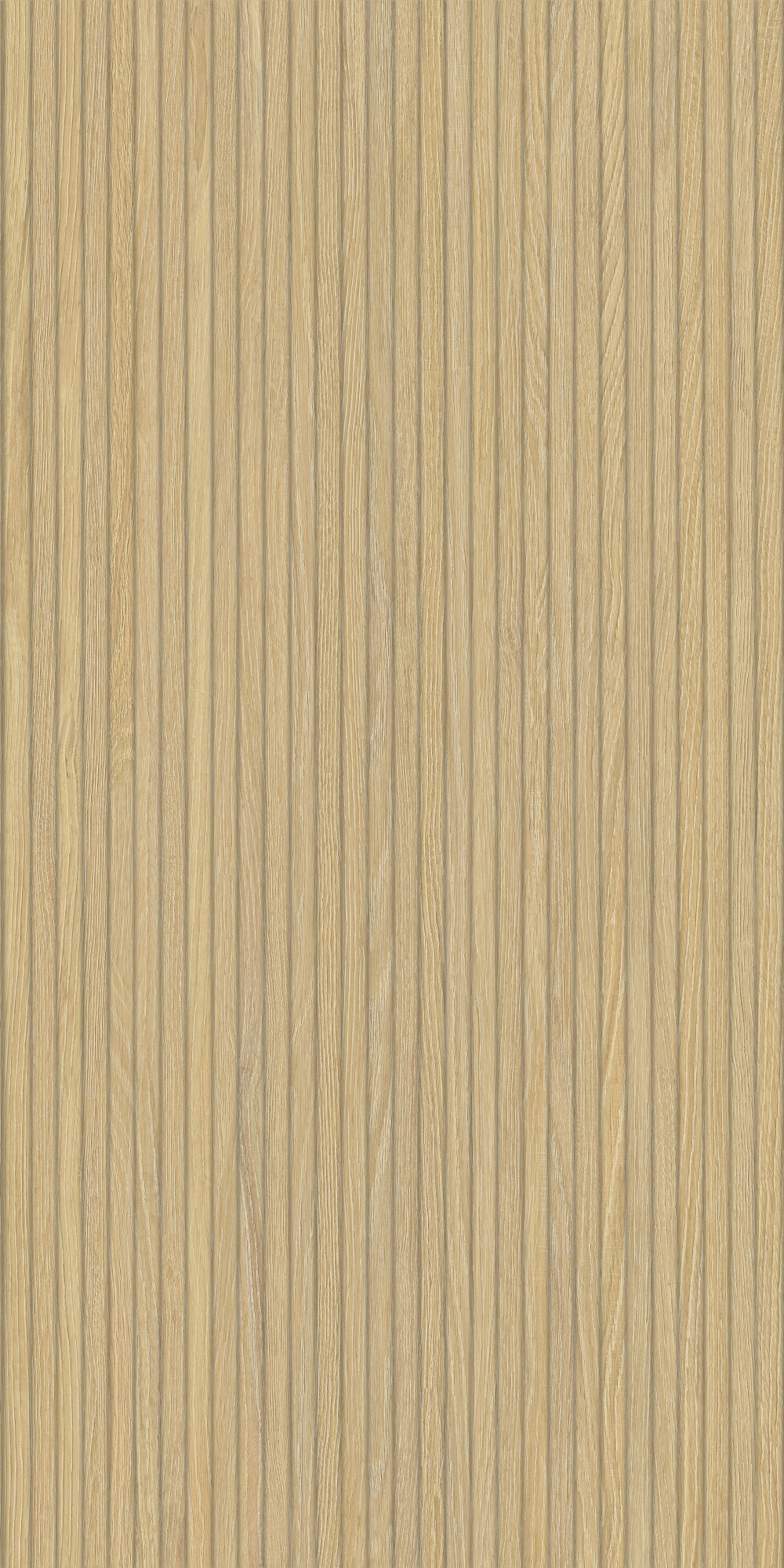 Woodlay Line Oak 24x48 Porcelain Ribbed 3D Tile | Fluted Mid Century Modern