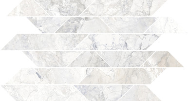 Angel Heart White Mosaico Line - Brick City Tile