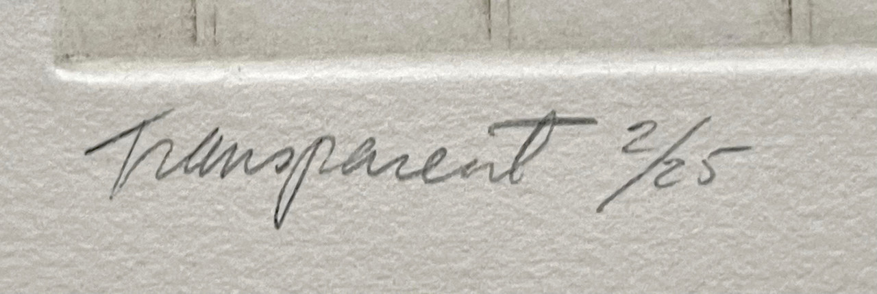 Vincent Longo, Transparent, ca. 1970