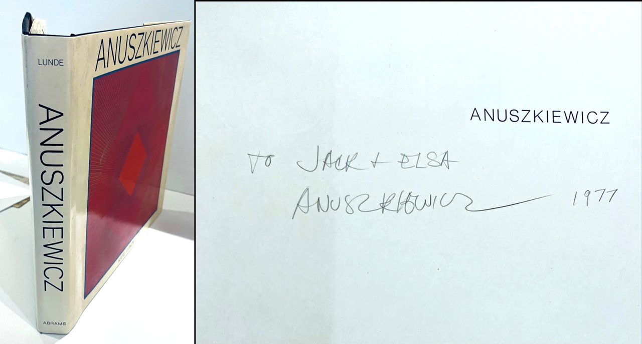 Richard Anuszkiewicz, ANUSZKIEWICZ by Karl Lunde (hand signed and ...