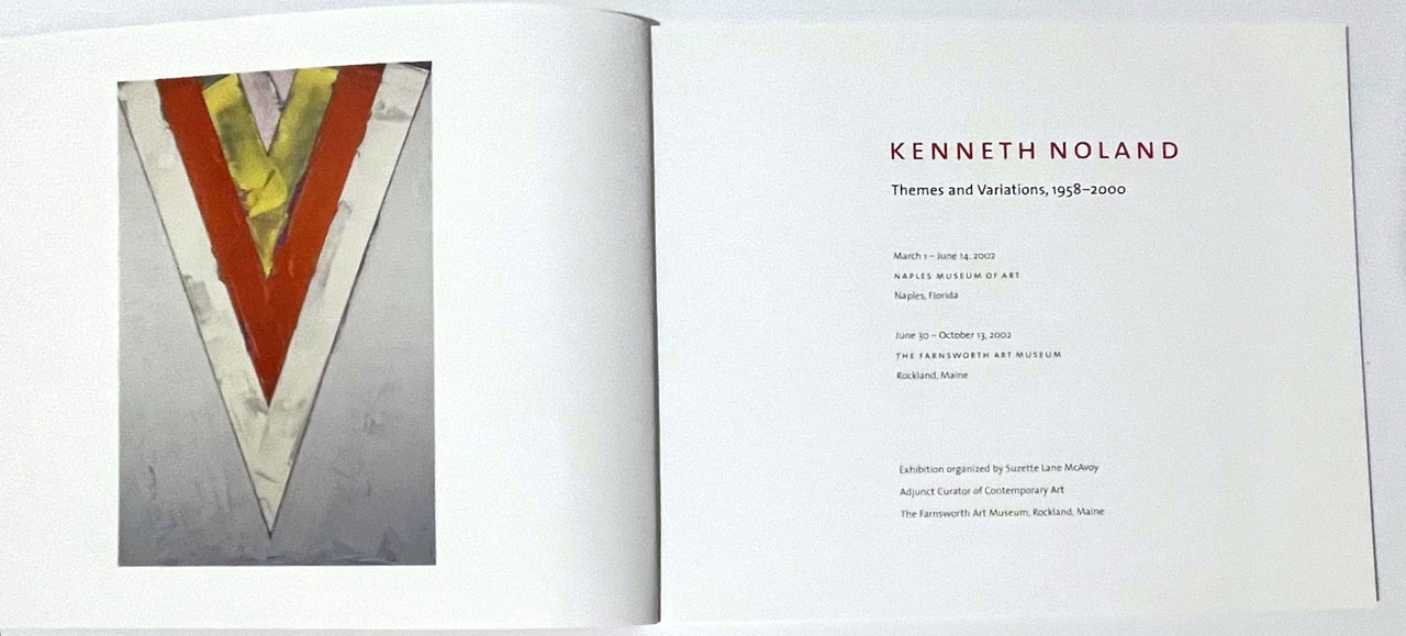 Kenneth Noland, Themes and Variations 1958-2000 (hand signed by Kenneth ...