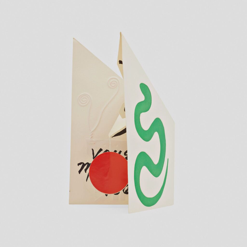 Alexander Calder, rare Maeght sculpted holiday card, 1968