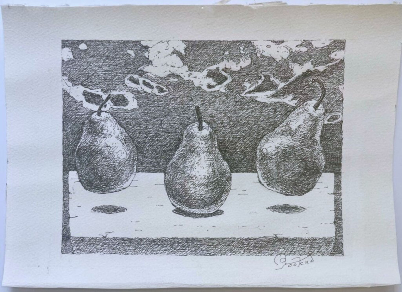 Yookan Westfield, Dancing Pears (art about food), 2024