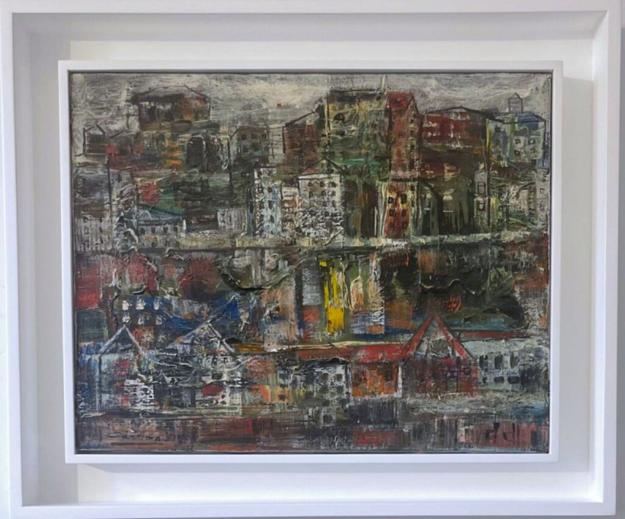 Norman Carton, Mid Century Modern Cityscape, ca. 1951